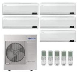 Samsung Wind-Free Elite MultiSplit Wandgeräte 2x AR09CXCAAWKN + 3x AR12CXCAAWKNEU + AJ100TXJ5KG | 2x 2,5 kW + 3x 3,5 kW - Weiß