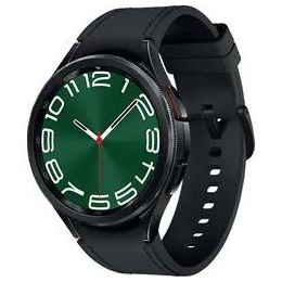 Menabo SAMSUNG Galaxy Watch6 Classic 47 mm Smartwatch Kunstleder, M/L, Black