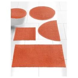 Badematte Heine HOME Badematten Gr. rechteckig (70cm x 120cm),, orange (terracotta)