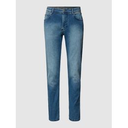 Christian Berg Straight Fit Jeans mit Brand-Detail