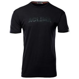 Aclima - Lightwool Tee Logo - Merinoshirt Gr M schwarz