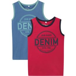 bonprix Jungen Tanktop aus Bio-Baumwolle (2er Pack)