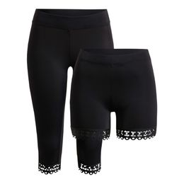 bonprix Leggings und Radler (2er Pack) aus recyceltem Polyamid