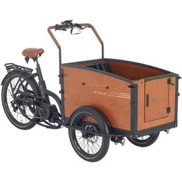 Llobe E-Bike Cargo E-Bike AITour Family S, 7 Gang Shimano Shimano Nexus Schaltwerk, Kettenschaltung, Mittelmotor, 634,2 Wh Akku, Feststellbremse, schwarz