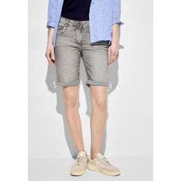 Cecil Shorts mit Used-Optik, grau