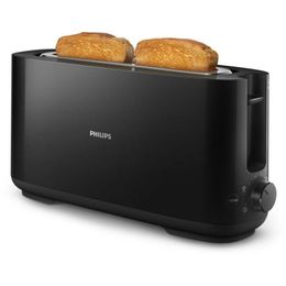 Daily Collection - Toaster (1 Scheibe(n), Schwarz, Kunststoff, Rotary, China, 950W) - Philips