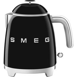 Smeg - Mini Wasserkocher schwarz KLF05BLEU 50's Style 0,8 Liter 1400W, Edelstahl