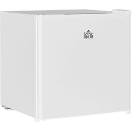 HOMCOM Mini-Kühlschrank Kühlschrank, Gefrierfach, 41,5 Liter Kühlschrank und 4,5 Liter Gefrierfach, 48 x 44 x 49cm, Weiß - Weiß