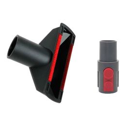 TRADESHOP Trade-shop - 2in1 Set: Universal Polsterdüse 32mm + Anschluss-Adapter für Dyson V11 Outsize, V15 Detect Absolute, V15 Detect Complete Staubsauger