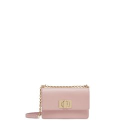 Furla Umhängetasche, Twist-Lock, Leder, für Damen, pink