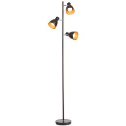 B.K.LICHT Stehleuchte Design Stehlampe Standleuchte Stand Lampe Metall 3-flammig schwarz - 10