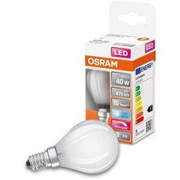 Led Lampe ersetzt 40W E14 Tropfen - P45 in Weiß 4,8W 470lm 4000K dimmbar 1er Pack - white - Osram