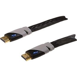 Hdmi® Anschlusskabel HDMF30 533 flach schwarz, 3,0m, 2x hdmi HDMI-Kabel & Stecker - Schwaiger