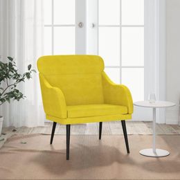 Prolenta Premium - Sessel Gelb 63x76x80 cm Samt