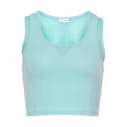 active by Lascana Lascana Active Sporttop Damen Gr&ouml;&szlig;e S t&uuml;rkis / mint / wei&szlig;