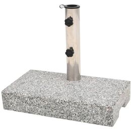 Vidaxl - Sonnenschirmständer Granit Rechteckig 25 kg Grau