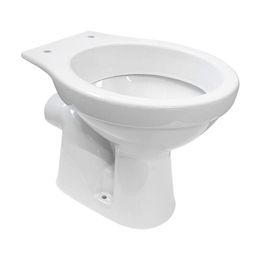Belvit - Stand wc Toilette Abgang Waagerecht Wand Tiefspüler Weiß Stehend neu - Weiß