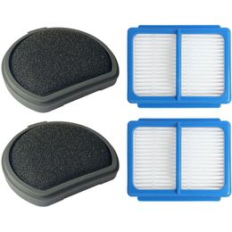 TRADESHOP Trade-shop - 4in1 Filter-Set (2x HEPA-Filter + 2x Vormotorfilter) kompatibel mit aeg QX9, FX9, QX9-1-50IB, QX9-1-ALRG, QX9-1-ANIM, QX9-1-0GG,