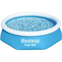 Bestway Fast Set™ Aufstellpool ohne Pumpe ø 244 x 61 cm, blau, rund - Blau