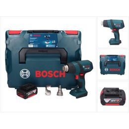 Bosch GHG 18V-50 Professional Akku Heissluftgebläse 18 V 300° C / 500° C + 1x Akku 5,0 Ah + L-Boxx - ohne Ladegerät