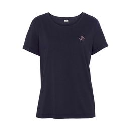 s.Oliver T-Shirt Damen Gr&ouml;&szlig;e S/M dunkelblau / hellpink