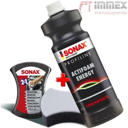 Sonax - profiline ActiFoam Energy Autoshampoo + Multischwamm 2in1