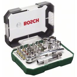 Bosch - Accessories Promoline 2607017322 Bit-Set 26teilig Schlitz, Kreuzschlitz Phillips, Kreuzschlitz