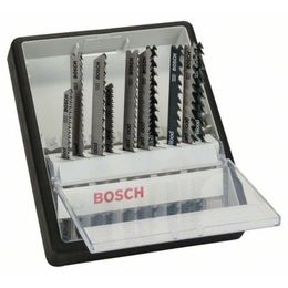 Bosch - Accessories 2607010540 Stichsägeblatt-Set Robust Line Wood Expert, T-Schaft, 10-teilig 1 Set