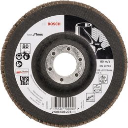 Accessories 2608608278 X581 Fächerschleifscheibe Durchmesser 125 mm Bohrungs-Ø 22.33 mm Edelst - Bosch