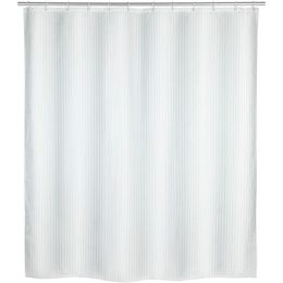 Anti-Schimmel Duschvorhang Palais, Textil (Polyester), 180 x 200 cm, waschbar, Weiß, Polyester weiß - weiß - Wenko
