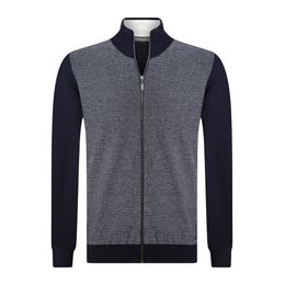 Jacey Quinn Strickjacke Herren Gr&ouml;&szlig;e XXL blau / grau / schwarz