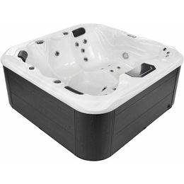 Beliani - Outdoor Spa Weiß 31 Jetstream Düsen aus Sanitäracryl Jacuzzi Freistehend Groß Quadratisch 200 x 200 cm Modernes Design