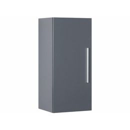 Beliani Hängeschrank Grau MDF Platte Aluminium 88 x 40 x 35 cm Modern Dekorativ Praktisch Viel Stauraum Badezimmer