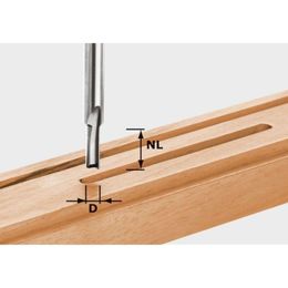 Hw S8 D14/20 Nutfräser 14 x 20 x 60 x 8 mm ( 490964 ) für Oberfräse of 900, of 1000, of 1010, of 1010 r, of 1400, of 2000, of 2200 - FESTOOL