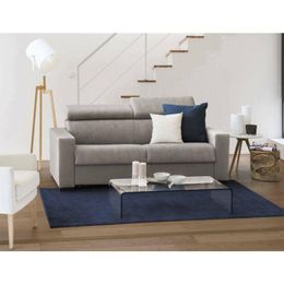 TALAMO ITALIA Schlafsofa Agostina, 2-Sitzer-Sofa, 100% Made in Italy, Wohnzimmersofa mit drehbarer Öffnung, mit verstellbaren Kopfstützen und schlanken Armlehnen,