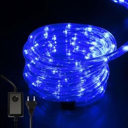 Led Lichterschlauch Lichtschlauch Lichterkette fuer Aussen und Innen mit 480 LEDs Weihnachtsbeleuchtung Weihnachten Deko Blau 20M - HENGDA