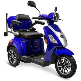 Rolektro E-Trike 25 V.3, Blau, 1000 Watt, 60-30AH Lithium Akku wechselbar