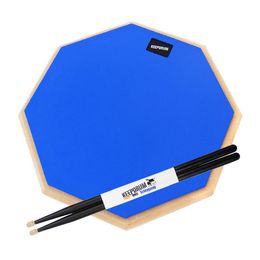 keepdrum Schlagzeug Übungspad DP-BL12 Practice-Pad Blau 12 Zoll