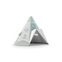 FOLDZILLA Spielzelt Kinder Tipi Ethno Muster türkis (1-tlg.