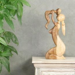 Oriental Galerie Dekofigur Figur Abstrakt Mutter mit Kind Holz 50 cm (1 St)