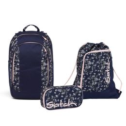 Satch Schulranzen Schulrucksack-Set AIR Bloomy Breeze 3-teilig (3-teilig)