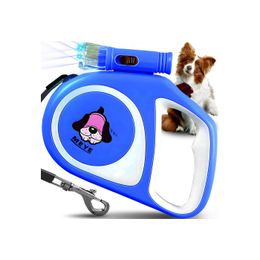 Retoo Hundeleine Hundeleine Automatik Rollleine Licht Leine Hunde Flexileine Katze