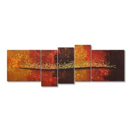 WandbilderXXL XXL-Wandbild Golden Fire 210 x 80 cm
