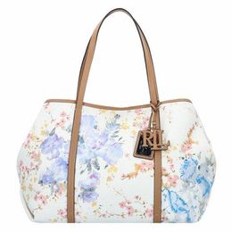 Lauren by Ralph Lauren Lauren Ralph Lauren Emerie Shopper Tasche 37 cm jardins sur mer cream buff