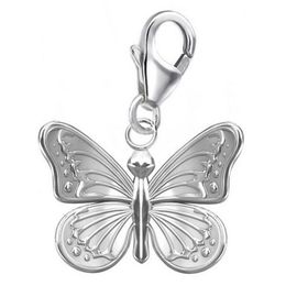 Goldene Hufeisen Charm Schmetterling Schmetterling Karabiner Charm Anhänger 925 Sterling-Silber (inkl. Etui)
