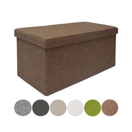 DuneDesign Sitzbank Sitzbank mit Trennwand 76x38x38 cm faltbar (1-St)