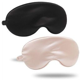Lubgitsr Schlafmaske 2 Stk. Schlafmaske Hautfreundlich Perfekt Sitz Augenmaske Nachtmaske