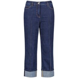 SAMOON 5-Pocket-Hose 7/8 Jeans mit Kontraststepp Betty Jeans