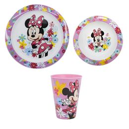 Disney Kindergeschirr-Set Disney Minnie Mouse Kinder Geschirr-Set 3 teilig (3-tlg)