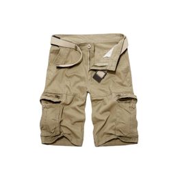FIDDY Shorts Herren Cargo Shorts Baumwolle Bermuda Vintage Casual Shorts